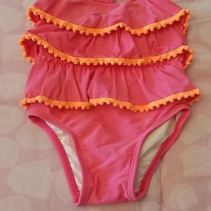 Circo | Swim | Circo Baby Girl Pink Ruffled One Piece Swimsuit | Poshmark